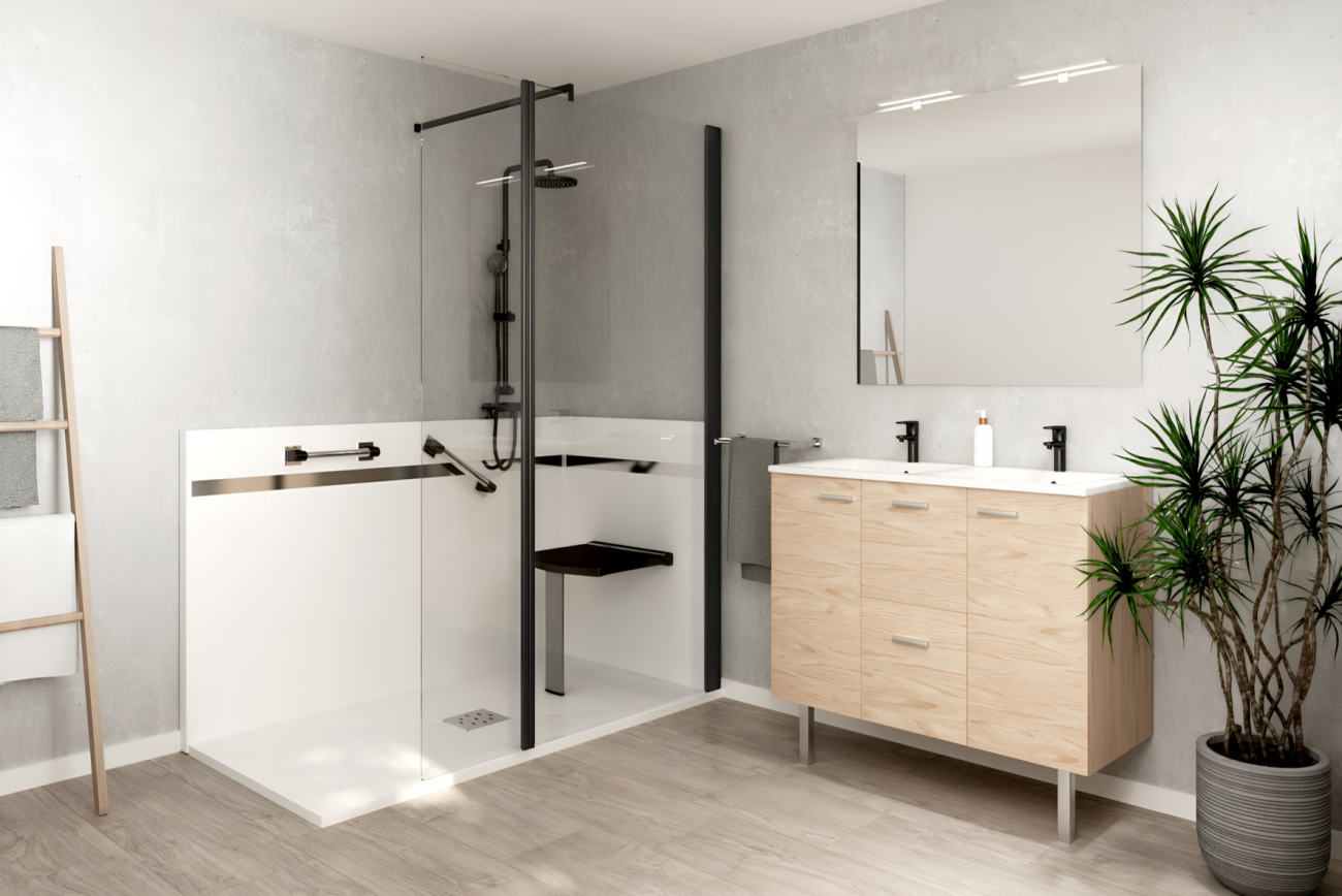 Normes Douche PMR en 2025 : toutes les dimensions à connaître